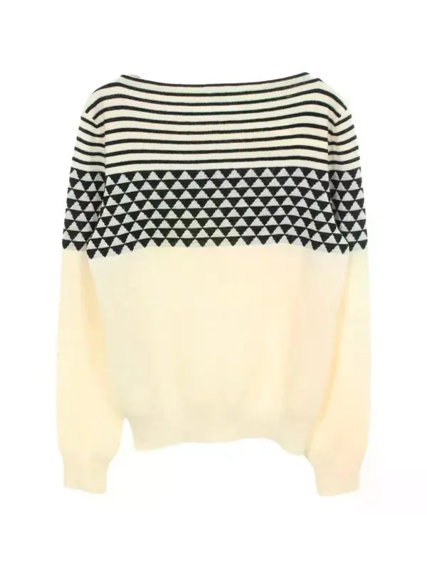 Saint Laurent 2010s Geometric-pattern Sweater