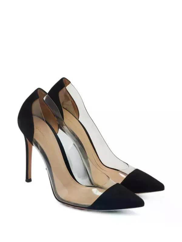 GIANVITO ROSSI Plexi Pointed-toe Pumps