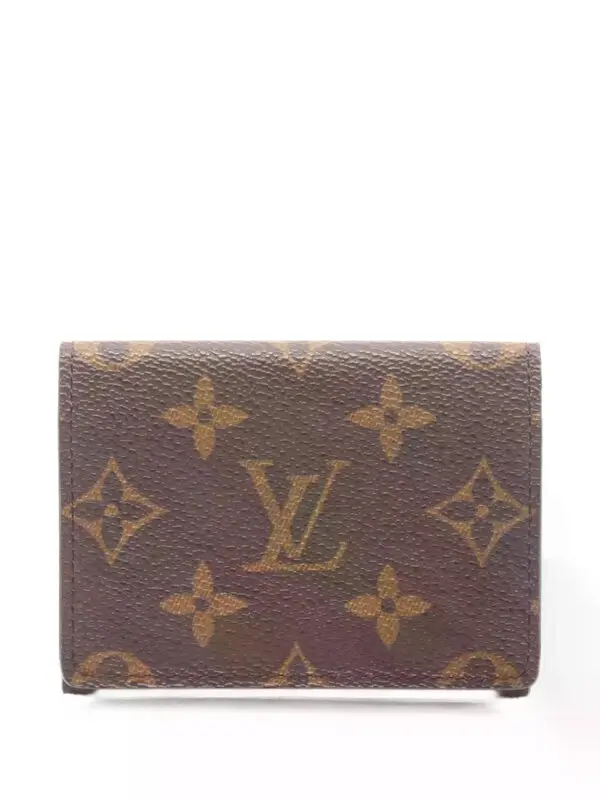 LOUIS VUITTON 2001 Monogram Card Case - Brown