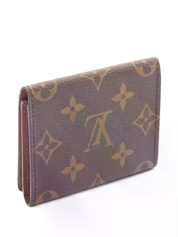 LOUIS VUITTON 2001 Monogram Card Case - Brown