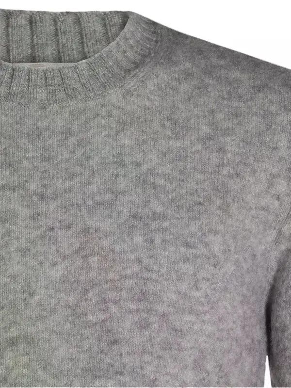 PIACENZA CASHMERE 1733 Mélange-effect Long-sleeve Sweater
