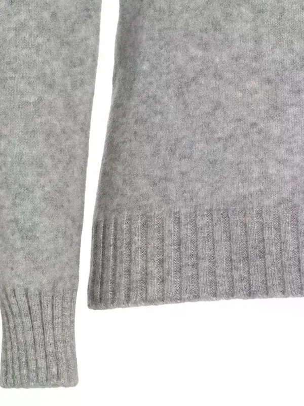 PIACENZA CASHMERE 1733 Mélange-effect Long-sleeve Sweater