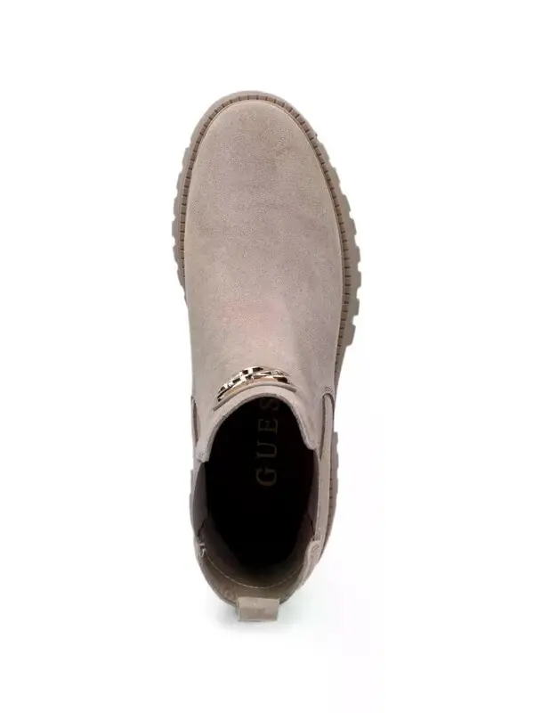 Guess Logo-plaque Chunky-sole Ankle Boots