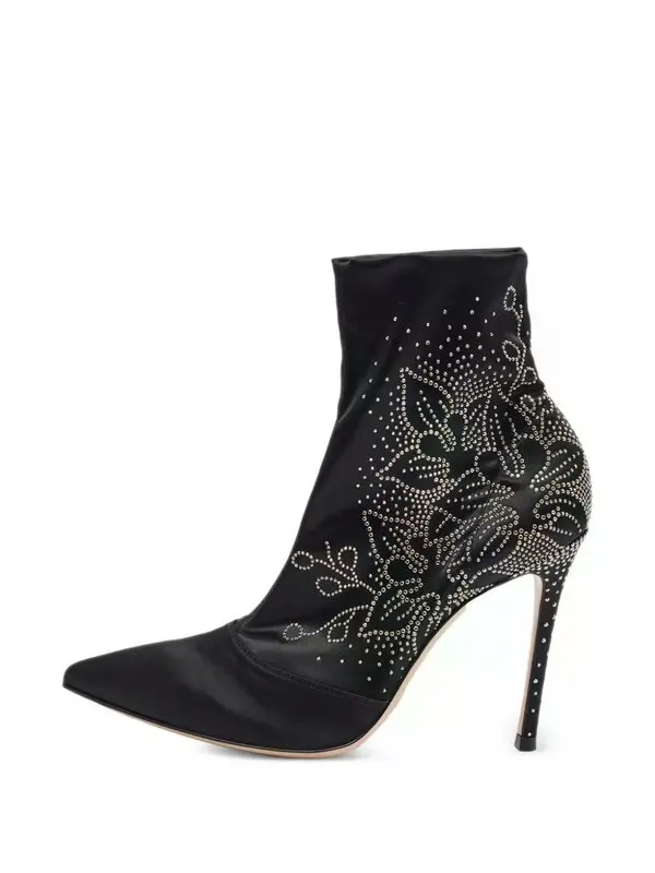 GIANVITO ROSSI Flore Crystal-embellished Ankle Boots