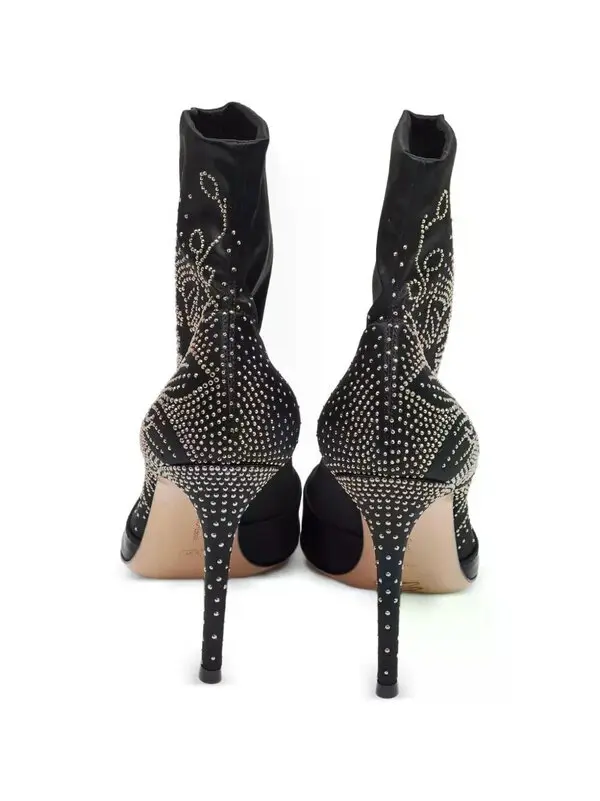 GIANVITO ROSSI Flore Crystal-embellished Ankle Boots