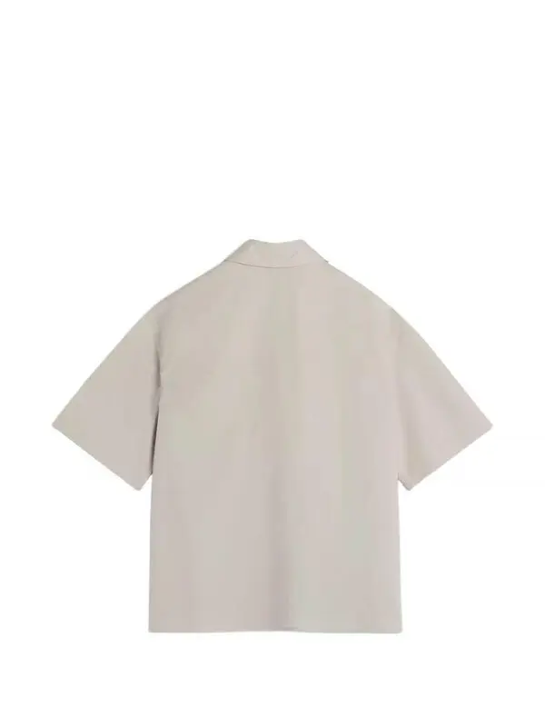 Maison Kitsuné Logo-embroidered Short-sleeve Shirt
