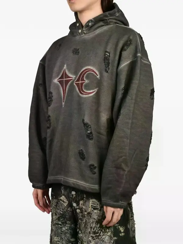 THUG CLUB Rock Distressed Hoodie