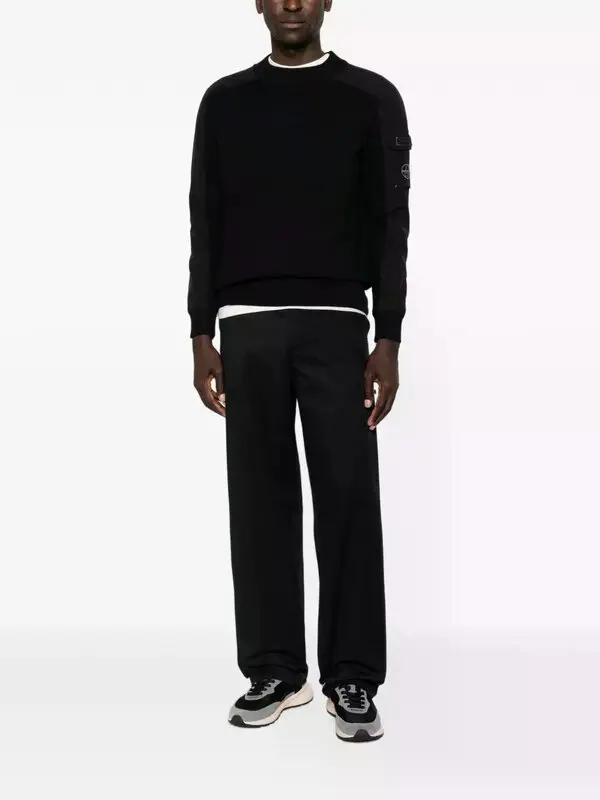 MURPHY&NYE Contrast-panel Flap-pocket Sweater