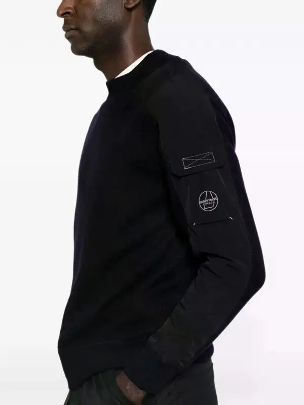 MURPHY&NYE Contrast-panel Flap-pocket Sweater