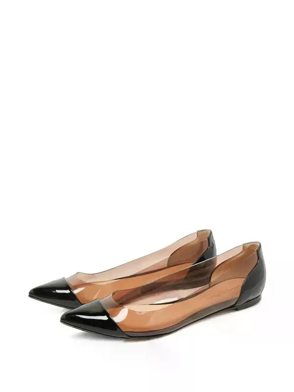 GIANVITO ROSSI Plexi Ballet Flats