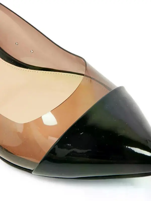 GIANVITO ROSSI Plexi Ballet Flats