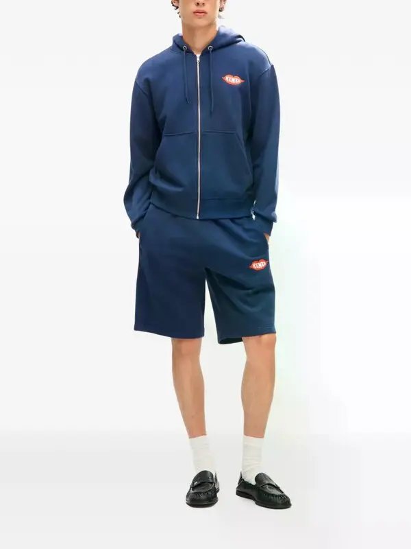 Kenzo Loves Embroidered Zip-up Hoodie