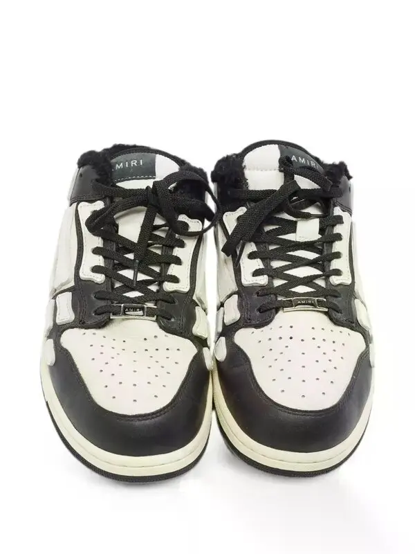 Amiri Skel Shearling-trim Sneakers