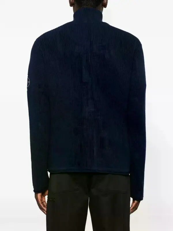 MURPHY&NYE Ribbed-knit Quarter-zip Sweater