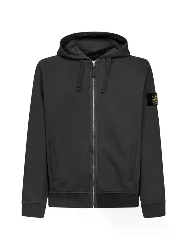 Stone Island Logo-patch Zip-up Hoodie