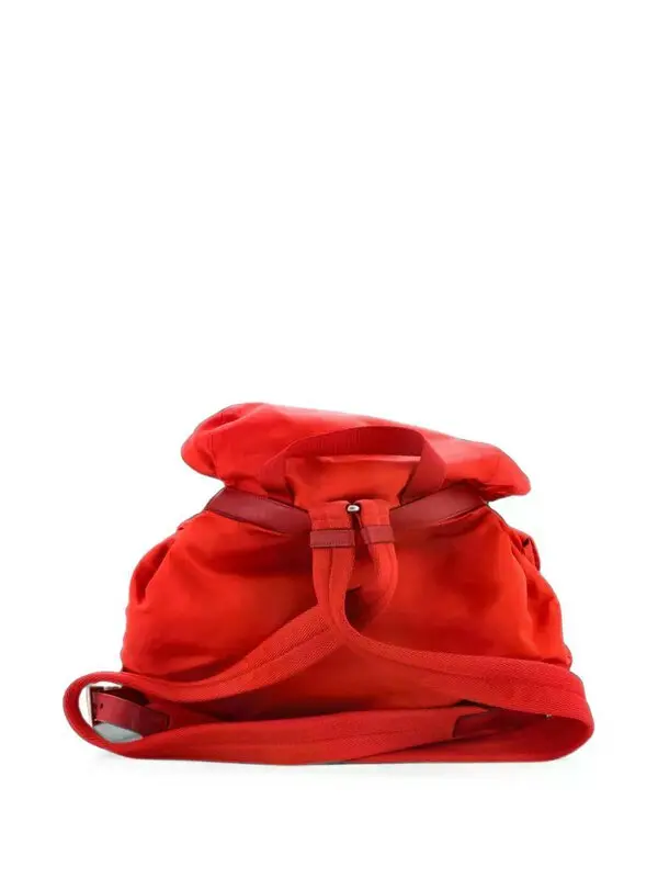 Prada Double Pocket Buckle Tessuto Medium Backpack