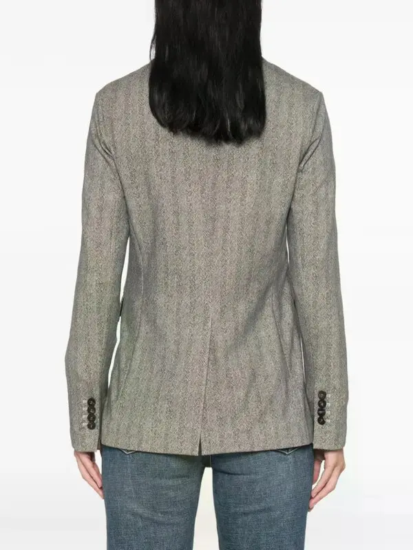 CIRCOLO 1901 Herringbone-pattern Double-breasted Jacket
