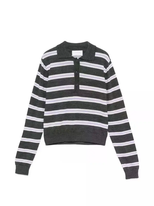 DANIELE FIESOLI Striped Polo-shirt - Grey