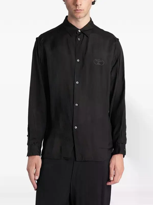 Undercover Embroidered-logo Long-sleeve Shirt
