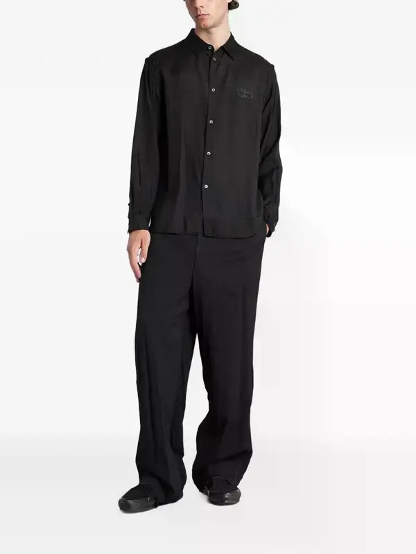 Undercover Embroidered-logo Long-sleeve Shirt
