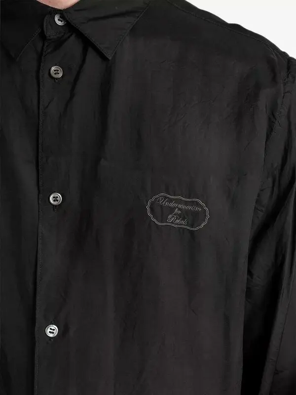 Undercover Embroidered-logo Long-sleeve Shirt