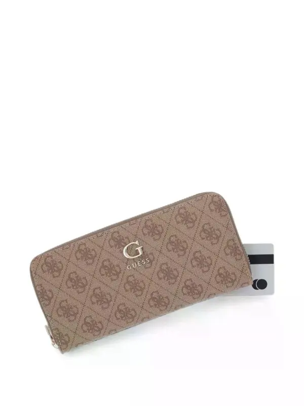 Guess Monogram-print Zip-around Wallet