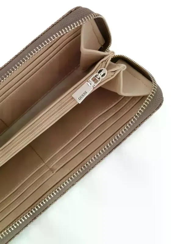 Guess Monogram-print Zip-around Wallet