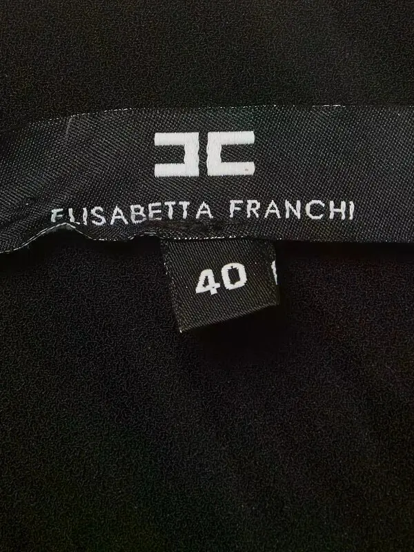 Elisabetta Franchi Crêpe Lace-up Trousers