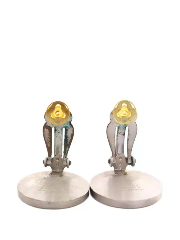 Hermès Sellier Round Earrings