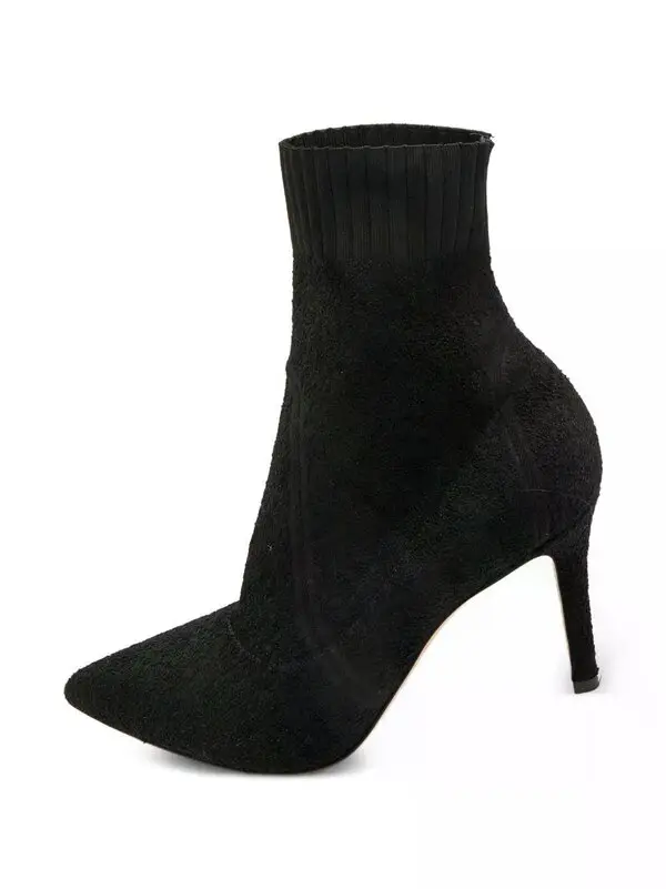 GIANVITO ROSSI Fiona Knit Ankle Boots