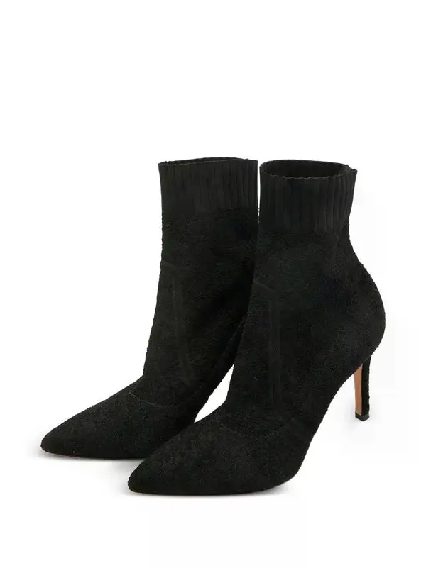 GIANVITO ROSSI Fiona Knit Ankle Boots