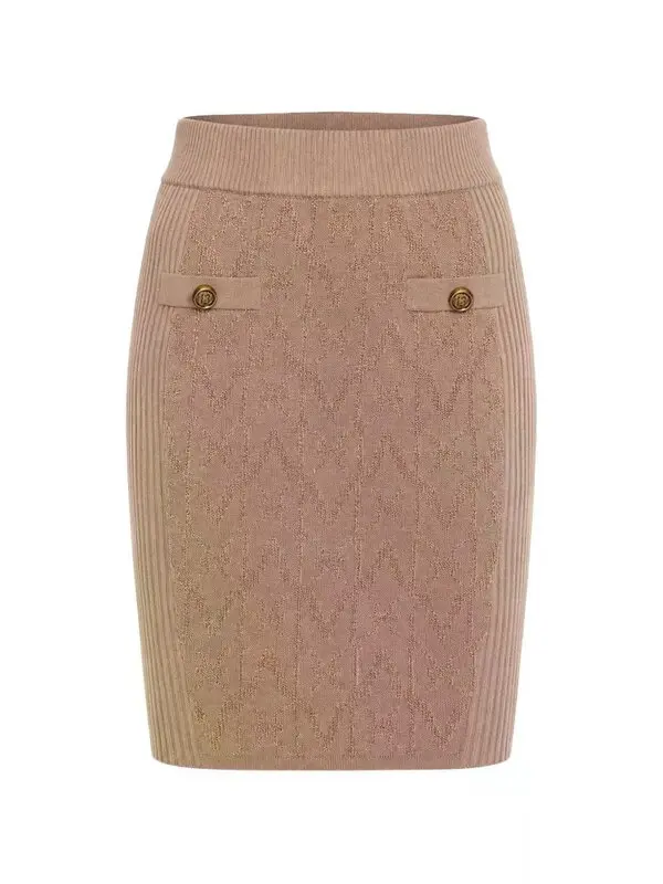 Guess Hermione Monogram-pattern Midi Skirt