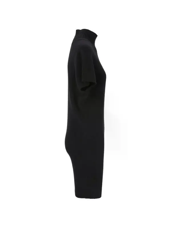 Federica Tosi High-neck Short-sleeve Mini Dress