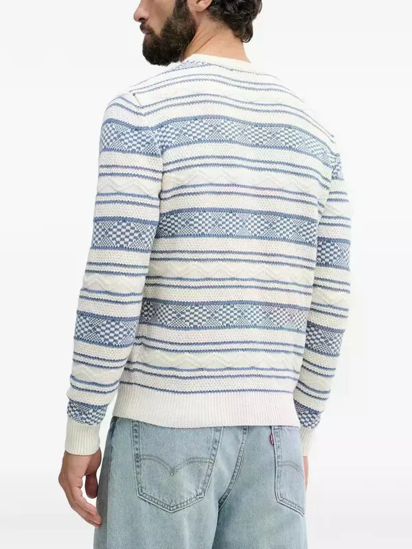 Guess Fair Isle Cable-knit Sweater