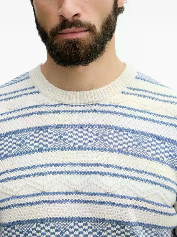 Guess Fair Isle Cable-knit Sweater