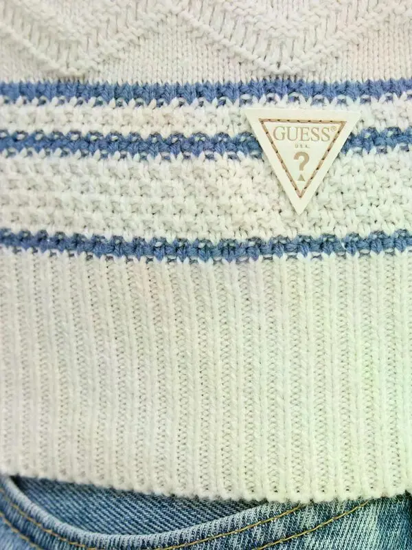 Guess Fair Isle Cable-knit Sweater