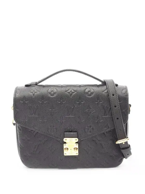 LOUIS VUITTON 2021 Mm Metis Monogram Empreinte Shoulder Bag - Black