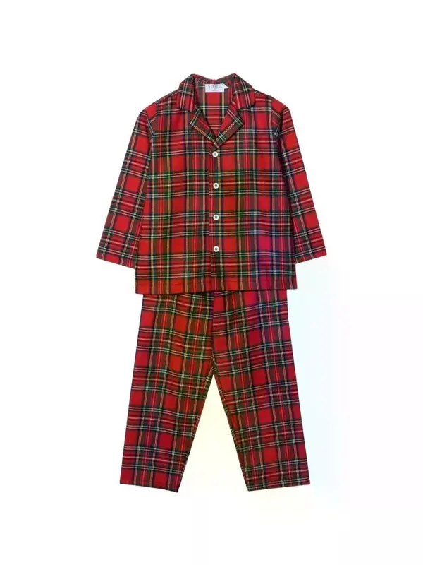 SIOLA Tartan-check Pajamas - Red