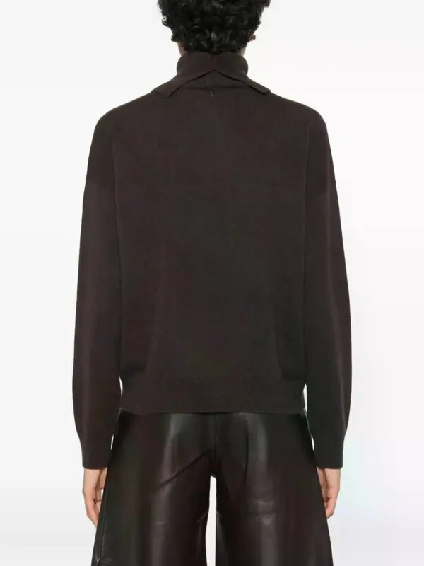 Peserico Argyle Roll-neck Sweater
