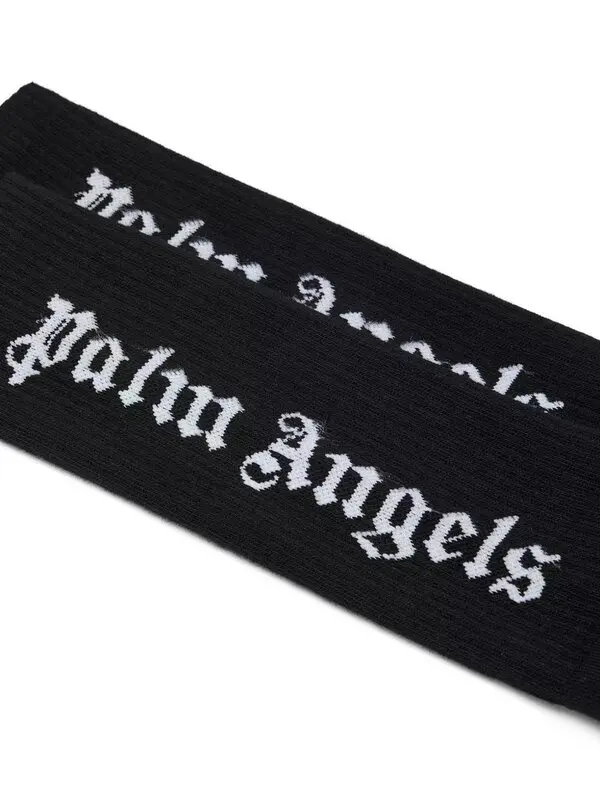 Palm Angels Intarsia Logo Socks