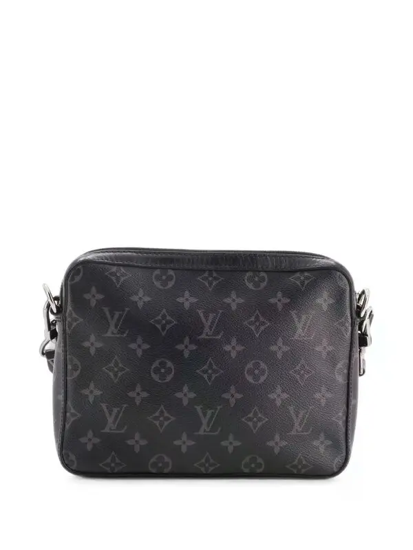 LOUIS VUITTON Trio Messenger Bag Reverse Monogram Eclipse Canvas Crossbody Bag - Black