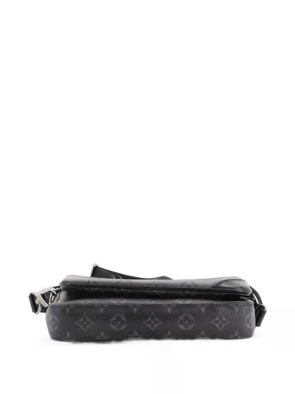 LOUIS VUITTON Trio Messenger Bag Reverse Monogram Eclipse Canvas Crossbody Bag - Black