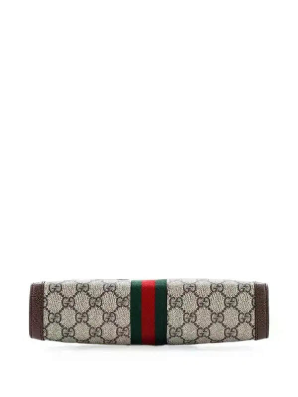 Gucci Ophidia Pouch Gg Coated Canvas Medium Clutch Bag