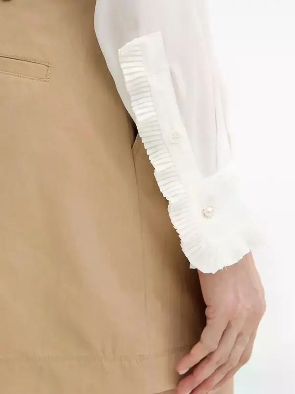 SILVIAN HEACH Ruffle-trimmed Button-fastening Shirt
