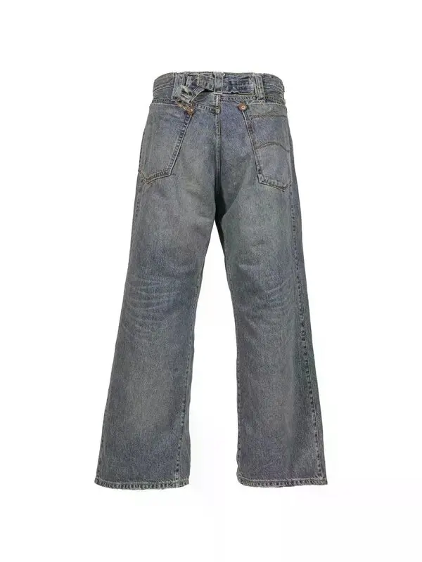 DAIRIKU Reconstructed Washed-denim Jeans