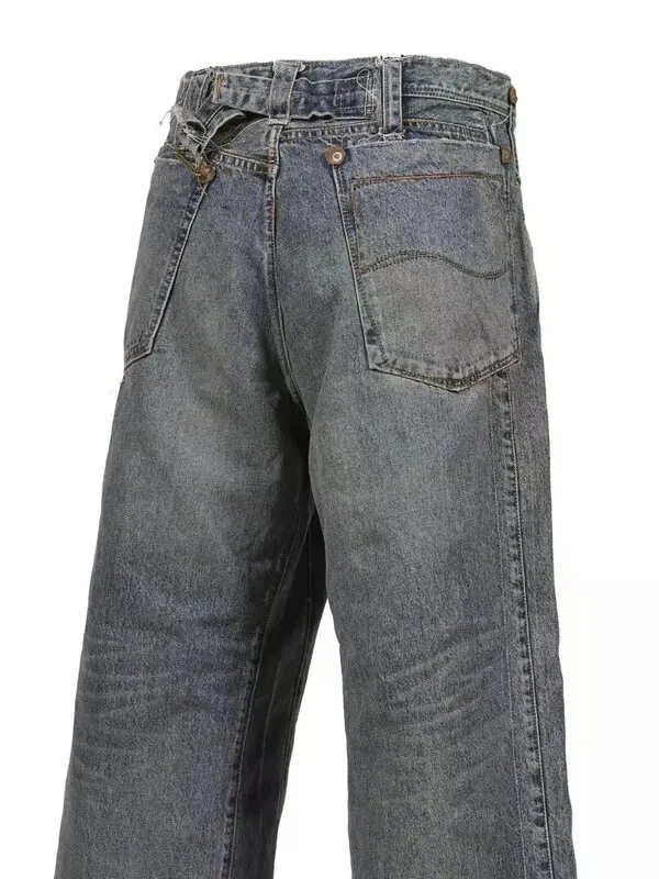 DAIRIKU Reconstructed Washed-denim Jeans