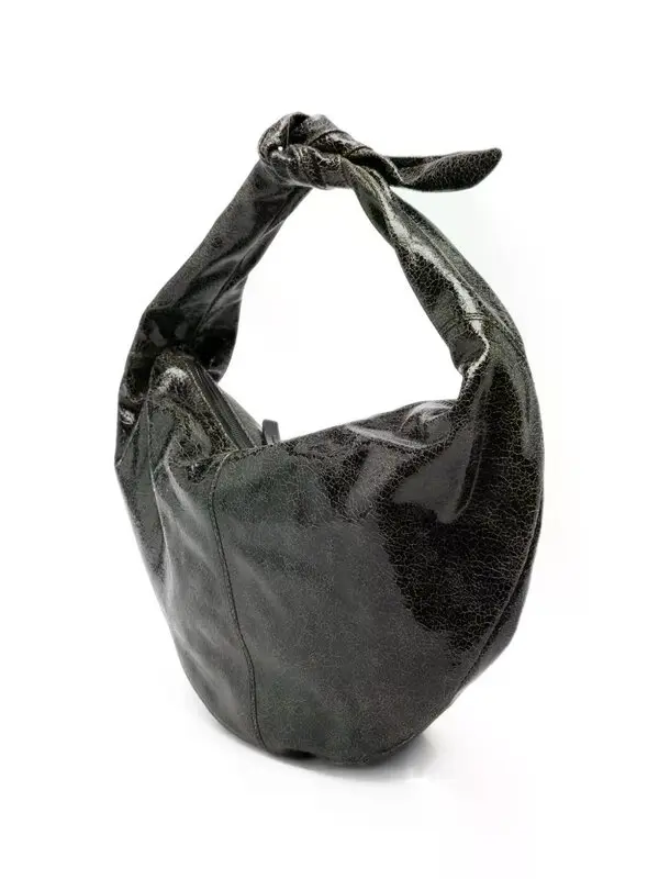 AUTENTICA 504 Cracked-effect Knotted Shoulder Bag