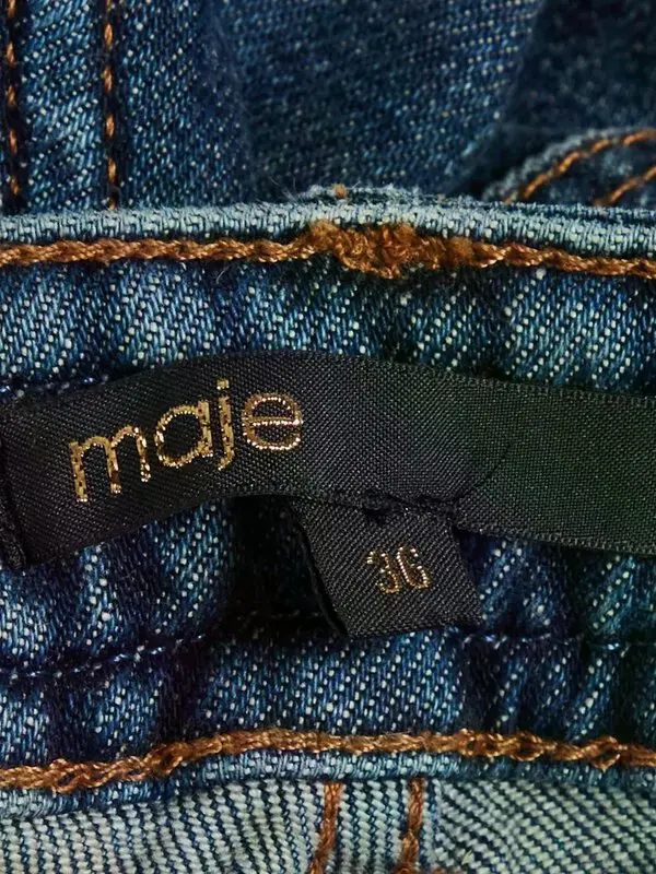 Maje Braided-trim Jeans