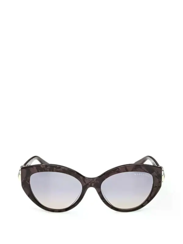 MARCIANO Embellished Cat-eye Sunglasses - Brown