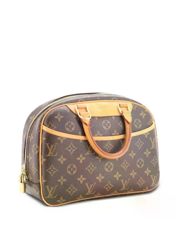 LOUIS VUITTON Monogram Canvas Trouville Satchel Handbag - Brown